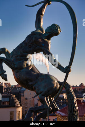 Bronze Mann und Zentaur (halb Mensch halb Pferd) griechische geometrische 8. Jahrhundert v. Chr ...