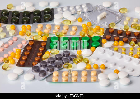 Blister-Verpackungen, Tabletten, anders, Verpackung Stockfoto, Bild ...