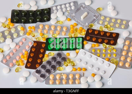 Blister-Verpackungen, Tabletten, anders, Verpackung Stockfoto, Bild ...