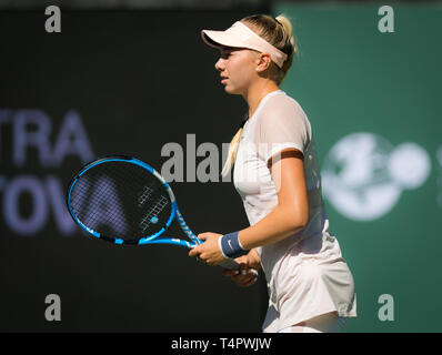 11. März 2018 Amanda Anisimova ist gegen Petra Kvitova (CZE) während ...