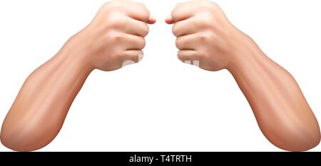 Geballte Faust Vektor symbol Icon Design. Schöne Abbildung auf weißem ...