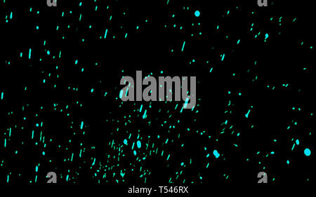 Blaue Partikel Glanz spray Ablagerungen. Overlays Textur Hintergrund ...