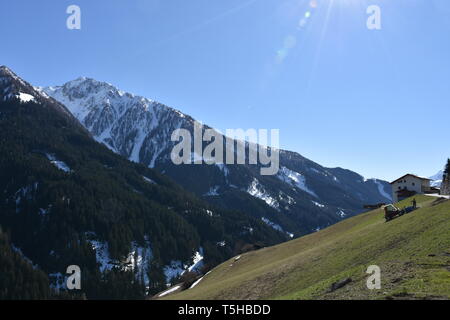 Navis, Dorf Tirol, navistal Naviser Tal, Innsbruck Land, Österreich ...