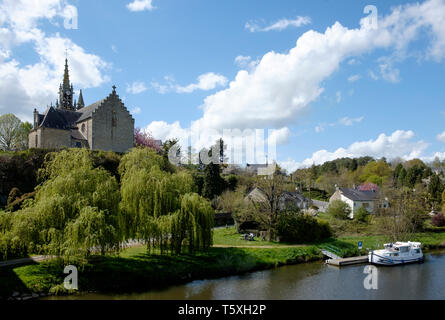 Frankreich, Morbihan, Le Roc Saint Andre, Campingplatz Domaine du Roc ...