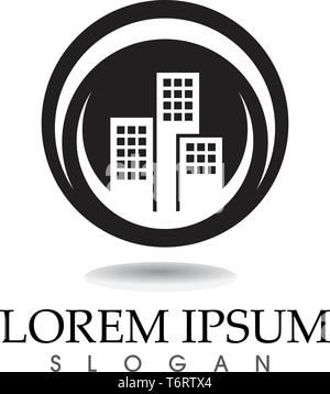 Home Gebäude Logos und Symbole Symbole Vorlage Stock-Vektorgrafik - Alamy