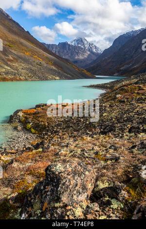 Eagle Lake in der Chugach State Park, Alaska, kann auf eine ...