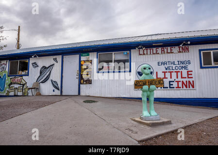 Der 'Kleine Ale 'Inn' (Alien - es bekommen?) Cafe in Rachel, Nevada, in ...