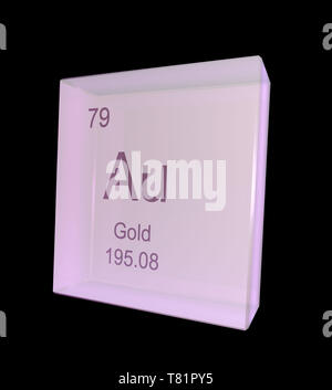 Periodensystem der Elemente Gold Stockfotografie - Alamy