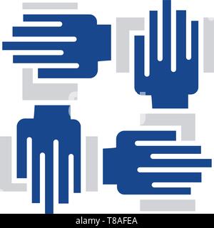 Kooperation Icon Vektor, gefüllt flache Zeichen, solide Piktogramm ...