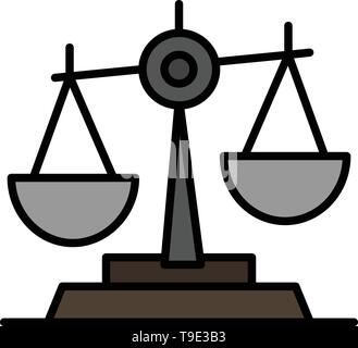 Waagen Banner. Balance und Gewicht Messung Konzept. Vergleich und Waage ...