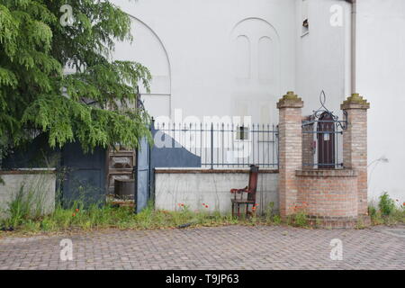 Tür, Tor, Gitter, Gittertor, Schmiedeeisen, Eisen, Zaun, geöffnet ...