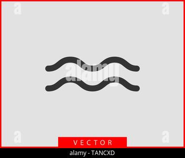 Wasser "Wellenlinien" Hintergrund-Symbol-Vektor-Illustration-design ...