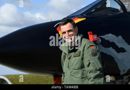 Jagel, Deutschland. 28 Mai, 2019. Ein Tornado der Tactical Air Force ...