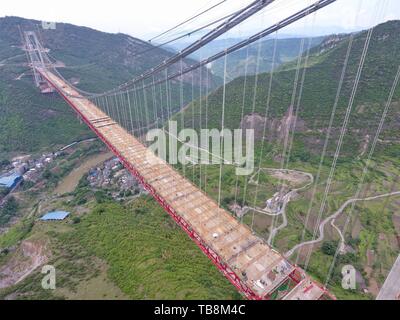 Chengdu. 31. Mai, 2019. Luftbild am 31. Mai 2019 zeigt die Chishui ...