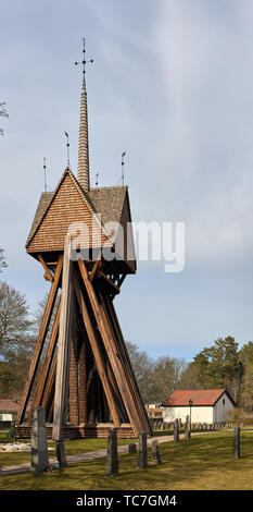 Die Glanshammar-Kirche (Glanshammars kyrka) in Schweden ist ein ...