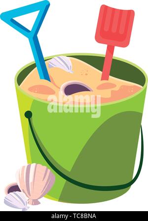 Sandspielzeug Set Cartoon illustration Vektor Abbildung - Bild ...