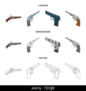 Gun, Skizze, antike, Pulver, Outline, Cowboy, Krieg, Revolver, Pistole ...