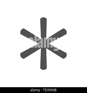 Sternchen Fußnote Zeichen Symbol Stock-Vektorgrafik - Alamy