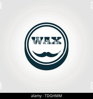 Wachs-Symbolvektor, gefülltes flaches Schild, solides Piktogramm ...