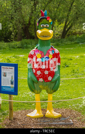 Dusty Duck in Slimbridge, von Aardman Animations erstellt und von Michaela Strachan konzipiert ...