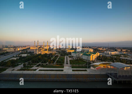 Blick auf die Stadt, Grosny, Tschetschenien, Kaukasus, Russland ...