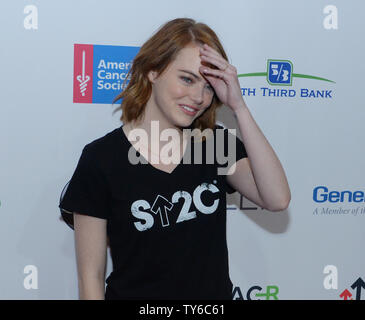 Schauspielerin Emma Stone besucht die 5. Biennale bis zu Krebs im ...