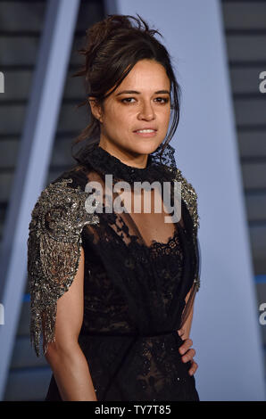 Michelle Rodriguez auf der Vanity Fair Oscar Party 2018, die von ...