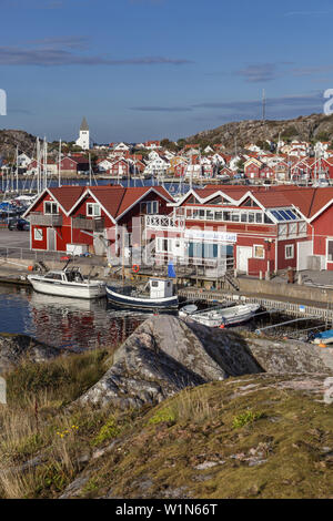 Schweden, Bohuslan, Tjorn Island, Skarhamn, Jachthafen der Stadt ...