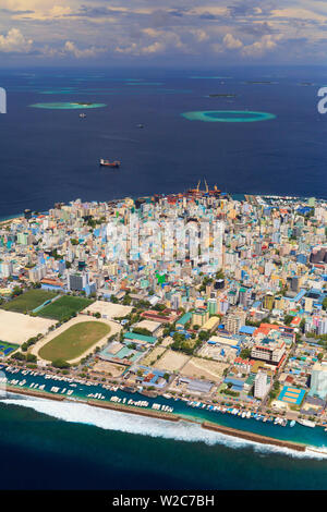 Malediven, männlich. Insel und Hauptstadt Stadt der Malediven Archipel ...