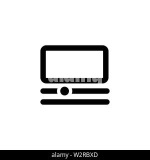 Desktop-PC-Symbol. Line Style Icon Design. UI. Abbildung: der Desktop ...