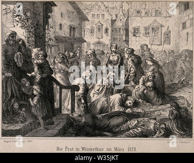 Pest, mittelalterliche Pest, 1864 Stockfoto, Bild: 135093525 - Alamy