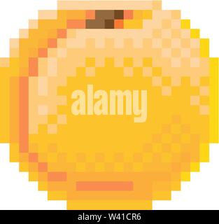 Pfirsich Symbol, Vector Illustration. Flaches Design Stil. vector peach ...