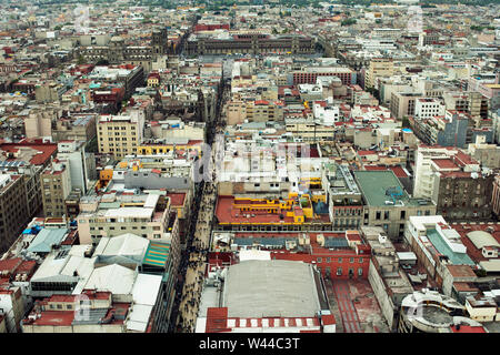 Luftaufnahme von Mexiko Stadtbild von Mirador Torre Latino Stockfotografie - Alamy
