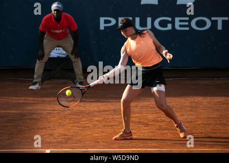 Ljudmila Samsonova während eines WTA im Halbfinale von 30° Palermo ...