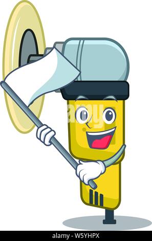 Mechanic pneumatic Sander in Character Box Vector Illustration Stock ...