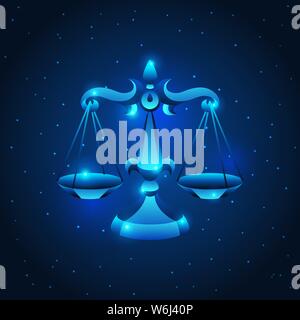 Sternbild Waage, Sternzeichen Vektor Abbildung - Bild: 212966645 - Alamy