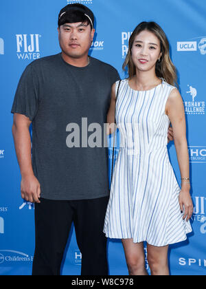 Hyun-jin Ryu, BAE Ji-Hyun bei der 4th Annual Los Angeles Dodgers ...