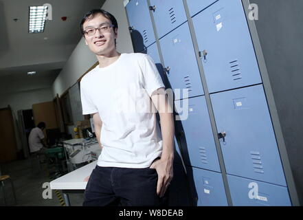 Frank Wang, Gründer und CEO des DJI (Dajiang Innovationen), ist in ...