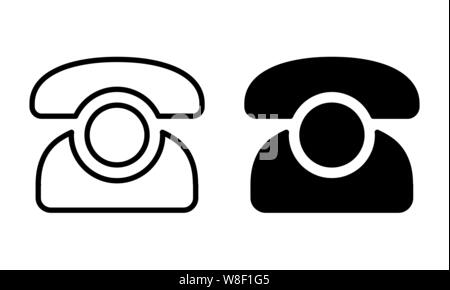 Telefon Vector Icons, von bunten flachen Design internet Symbole auf ...