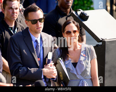 Der Pressesprecher des Weißen Hauses Stephanie Grisham als Präsidenten ...
