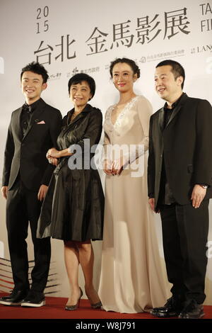 (Von links) Chinesische Schauspieler Dong Dawei, chinesische ...