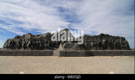 Blick auf die Website von Xanadu (Shangdu), der Hauptstadt von Kublai ...