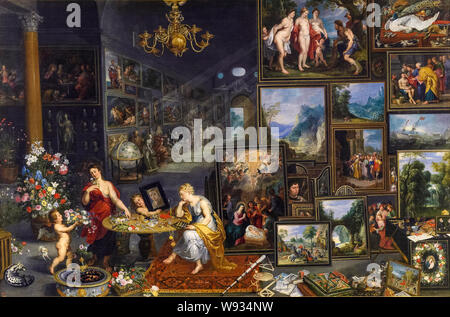 Jan Brueghel und Hendrick van Balen - die Hochzeit der Göttin des Meeres, Thetis, und König ...