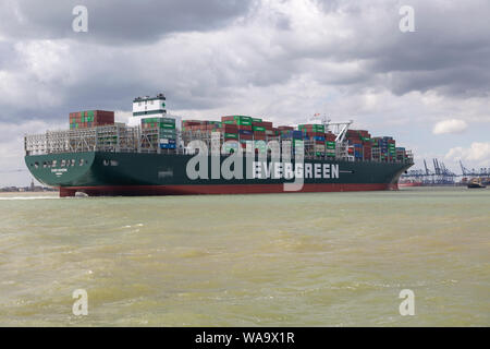 Evergreen Shipping Container Schiffe Port of Los Angeles San Pedro ...