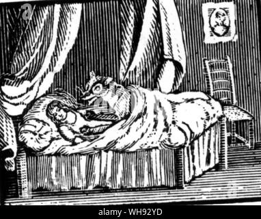 Die schlafende Schönheit. Holzschnitt, fast sicher von Thomas Bewick ...