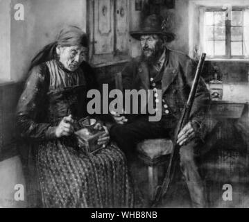 Alltag - - Bauernjägerei -1893 - Gemälde von Wilhelm Leibl - Wilhelm ...