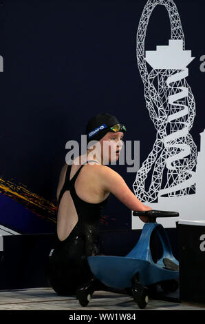 Ellie Challis aus Großbritannien, nachdem sie am ersten Tag der Para ...