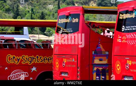 Korfu Stadt Tours, Open Top Bus, geführte Besichtigungen, Korfu, Korfu ...