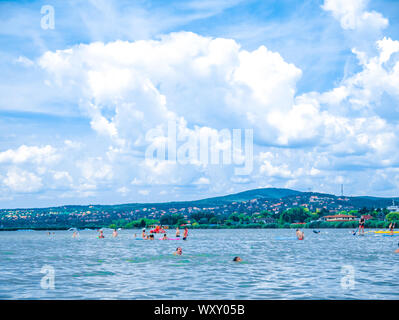 Zalaegerszeg, UNGARN - August 06, 2019: Blick auf den Menschen ...