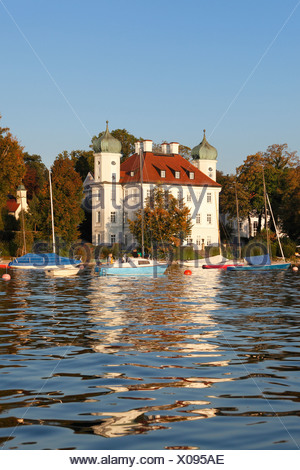 Schloss Ammerland Burg, Pocci Palast, Muensing, Starnberger See See oder Starnberger fünf-Seen ...